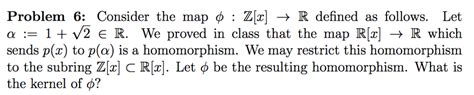solved consider the map phi z[x] rightarrow defined as