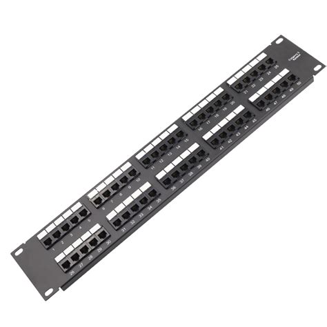 Custom 19 2U 50 Ports CAT3 UTP Patch Panel Manufacturers Factory Ningbo Puxin Electronic
