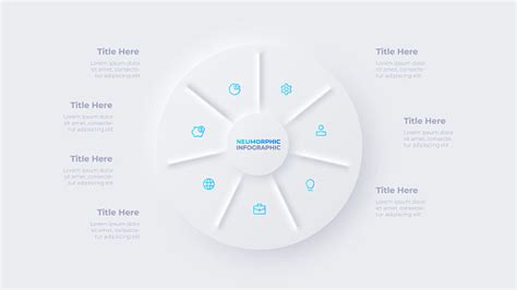 7개의 섹터로 나뉜 원형 다이어그램 7단계 또는 비즈니스 주기의 일부로 구성된 설계 개념입니다 뉴모픽 인포그래픽 디자인 템플릿입니다 비즈니스 데이터 시각화 7에 대한 스톡
