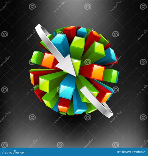 Circular Bar Graph Stock Vector Illustration Of Color