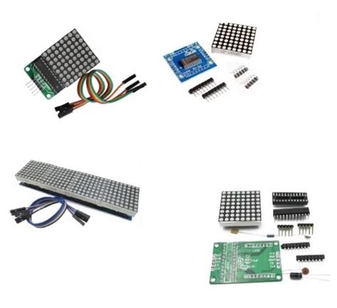 Max7219 Dot Del Matrix Mcu Contrôle Module Daffichage Del Pour Arduino