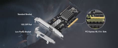 10gb Sfp Pci E Network Card Intel 82599 X520 Da1 Controller Nicgiga 10gbps