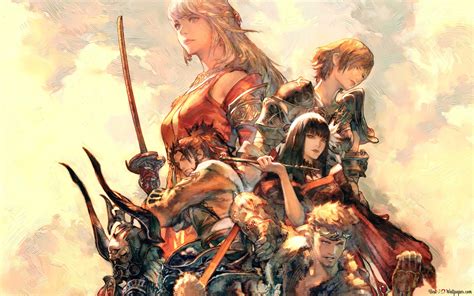 Class Characters Final Fantasy Xiv Online Video Game 4k Wallpaper Download