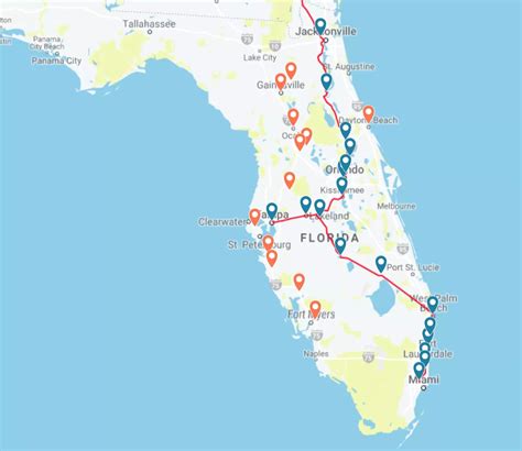 Trains In Florida Map