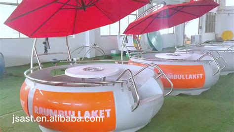 Multifunctional Floating Person Inflatable Bbq Donut Boat Grill Gas