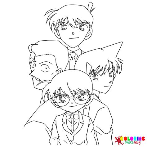 أكثر من ٢٤٠ صفحة تلوين من ويكي المحقق كونان ملفات Pdf قابلة للطباعة