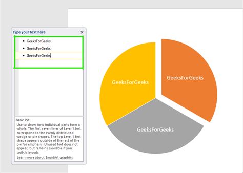 How To Insert Smartart In Microsoft Word Geeksforgeeks