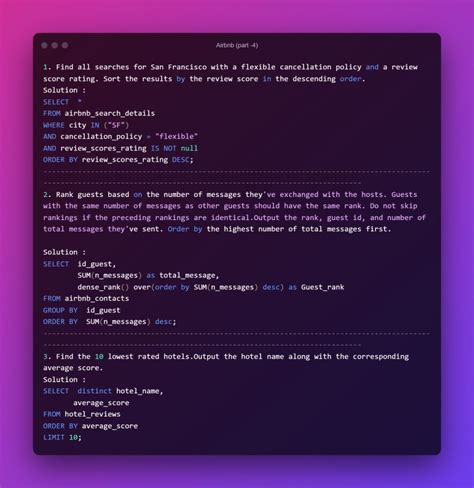 Mausumi Meher On Linkedin Sql Interview Airbnb Stratascratch