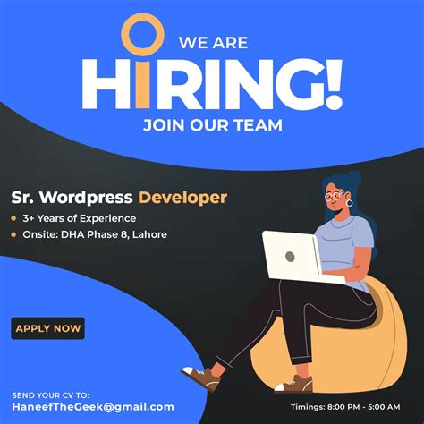 Muhammad Hanif On Linkedin Hiring Wordpressdeveloper Lahore