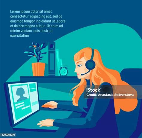 노트북을 사용하는 여성 집에서 작업 원격 작업 온라인 쇼핑 프리랜서 아웃 Sourthing 개념 공부하는 소녀 프리랜서 학생 만화 캐릭터 재택근무에 대한 스톡 벡터 아트 및