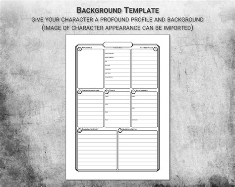 Dnd Character Sheet Pdf Fillable Class Background Template Etsy Ireland
