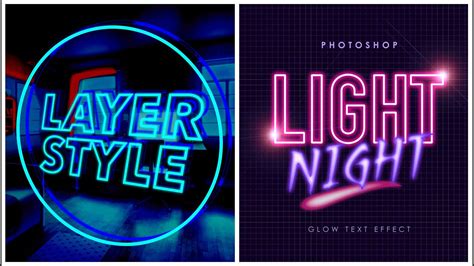 Glow Text Effect In Adobe Photoshop Layer Style Blending Options