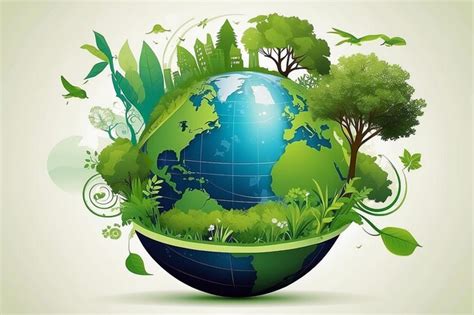 Premium Photo Green Earth Ecology Concept With Comunication