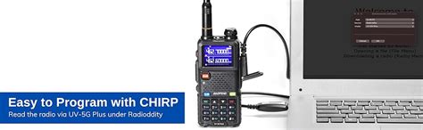 Amazon Com Chirp Compatible BAOFENG UV G Plus GMRS Handheld Radio Long Rang Two Way Radio