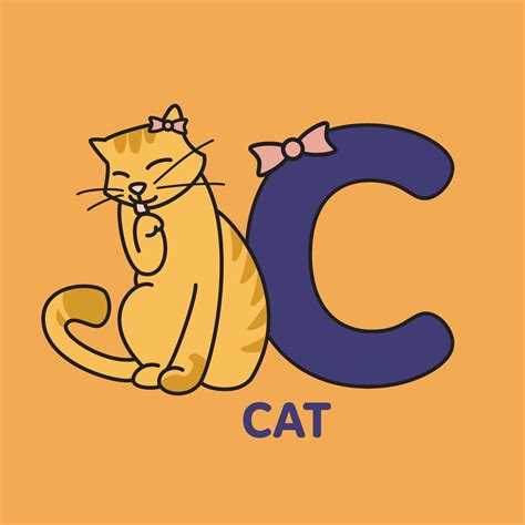 C Cat Icon Design 11127845 Vector Art At Vecteezy