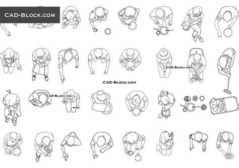 Women In Dresses CAD Blocks AutoCAD File