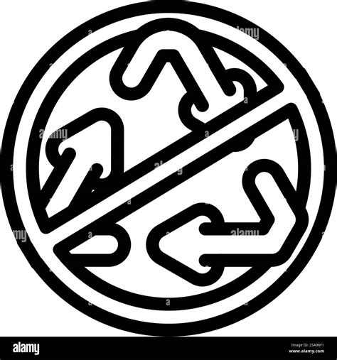 Non Biodegradable Waste Sorting Line Icon Vector Non Biodegradable