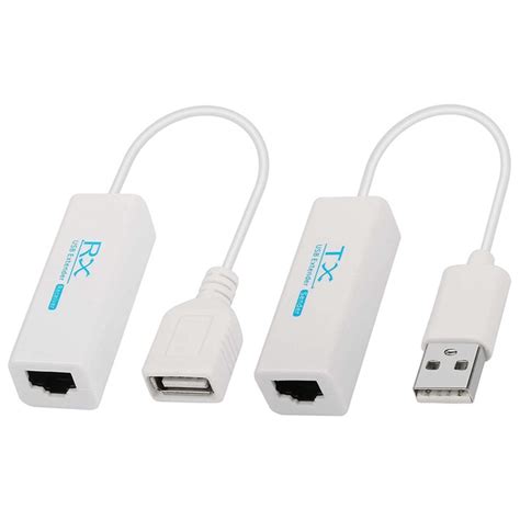 2 шт Usb удлинитель к разъему Rj45 Usb 2 0 на Rj45 Ethernet Lan Extender Кабель адаптер