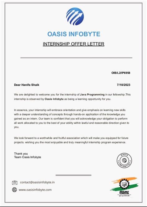 Shaik Hanifa On Linkedin Oasisinfobyte Internship Oasisinfobyte