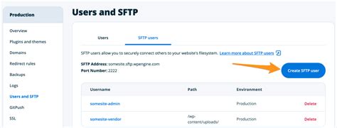 SFTP Usage And Access Support Center
