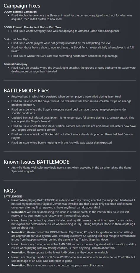 DOOM Eternal Update Is GB In Size Full Patch Notes Revealed