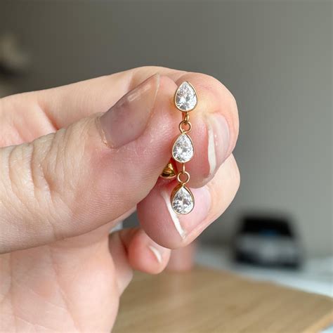 Valora Tears Belly Button Ring Elara Body Jewelry