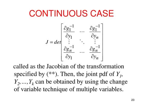 ppt transformation of function of a random variable powerpoint