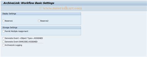 OAG SAP Tcode SAP ArchiveLink Basic Settings