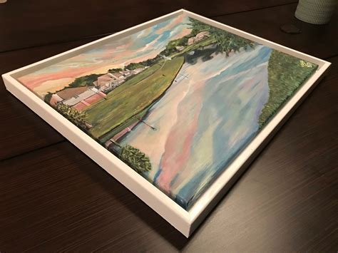 Floater Wood Frame For Art Canvas 11x 14x 1 3 8 Inches Floating Frames For Canvas Custom