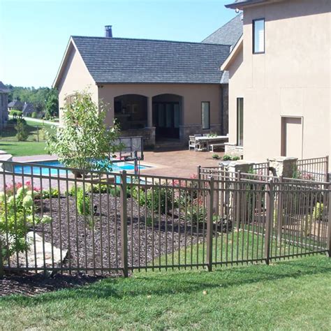 Black Flat Top Rackable Fence Panels Fence Depot