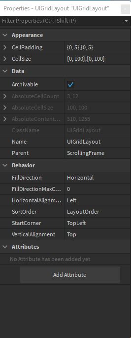 [solved] how can i sort scrolling frames scripting support