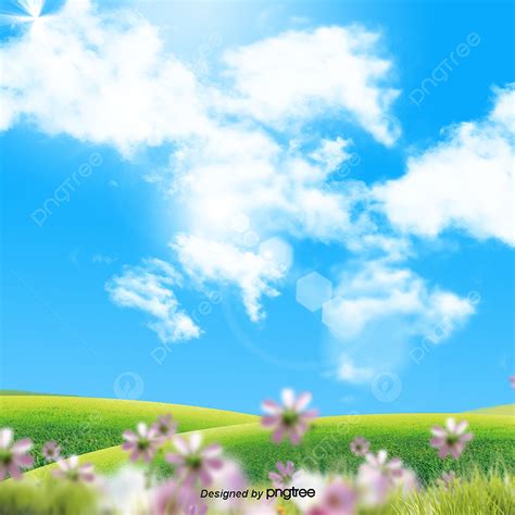 푸른 하늘 배경 일러스트 푸른 파란 하늘 흰 구름이 Png 일러스트 및 Psd 이미지 무료 다운로드 Pngtree