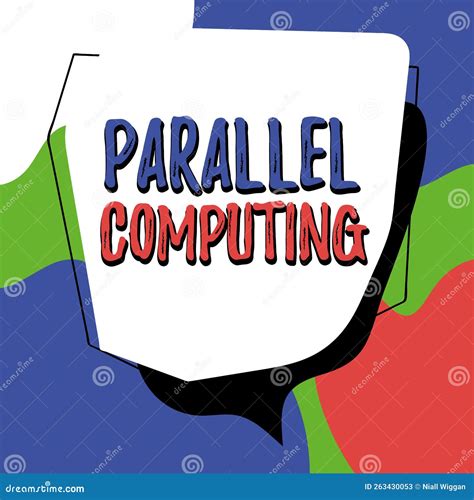 Sign Displaying Parallel Computing Concept Meaning Simultaneous