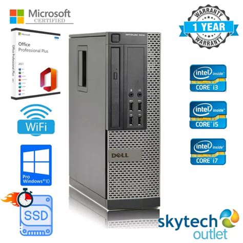 DELL OPTIPLEX SFF Computer PC I GB RAM SSD Windows MS Office Pro PicClick UK