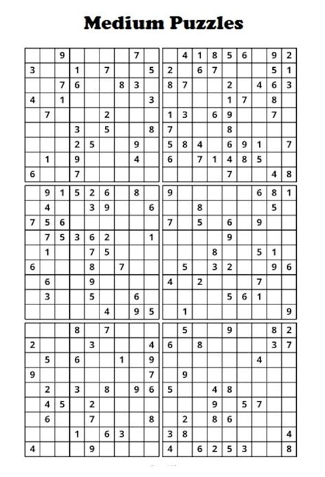 Sudoku Puzzles For Adults 1000 Printable Puzzles Easy To Hard Digital Printable Pages