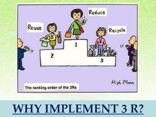 3 R REDUCE REUSE RECYCLE FOR A SUSTAINABLE PLANET PPTX
