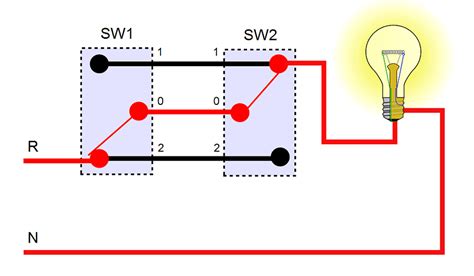 Schematic Diagram Of Two Way Switch Way Light Staircase Swit