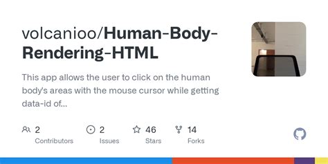 Github Volcanioo Human Body Rendering Html This App Allows The User To Click On The Human
