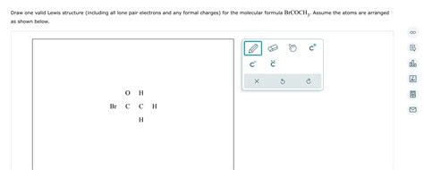 Solved Draw One Valid Lewis Structure Including All Lone Chegg Com