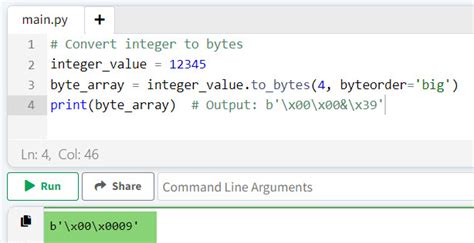 convert int to bytes in python