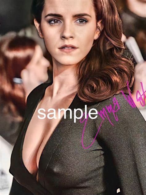 エマ・ワトソン 高画質 サイン フォト 写真 ポートレート｜paypayフリマ
