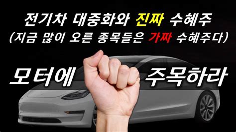 전기차 대중화와 진짜 수혜주 모터 관련주에 주목하라 Youtube