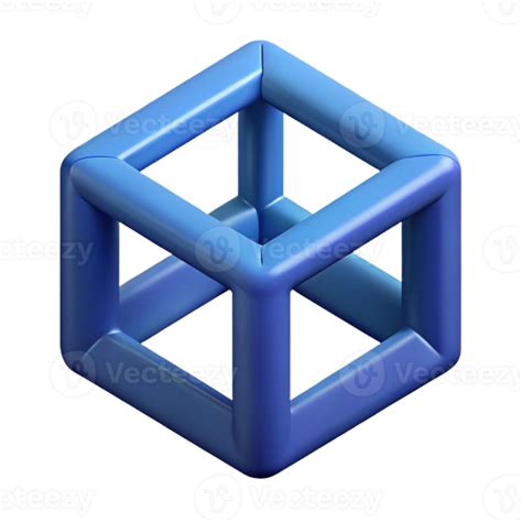 Tranquil Extraordinary Geometric Symbol Of Structure Cube Clean Lines Scalable Design Flat