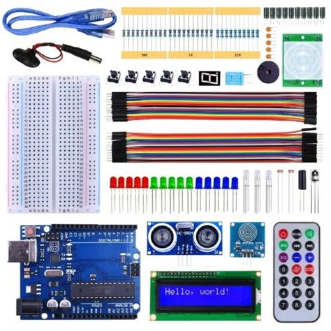 Arduino Uno Super Starter Kit Uno R3 Based Super Starter Kit With Full Learning Kit Compatible