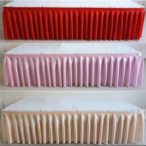 Table Decoration 57CM High Table SKRITING REMPEL Table Skirt Suitable