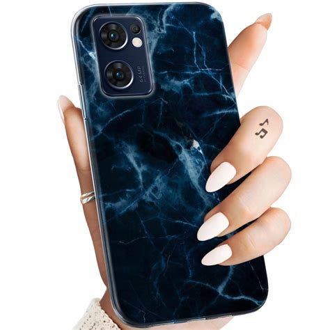 Etui Do Oppo Reno 7 5G Wzory Granatowe Obudowa Pokrowiec Case Oppo Sklep EMPIK COM
