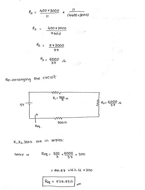 [solved] Calculate The Equivalent Resistance Req Of The Circuit 100 Course Hero