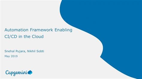 Pdf Automation Framework Enabling Cicd In The Cloud Mayui Test Automation Framework