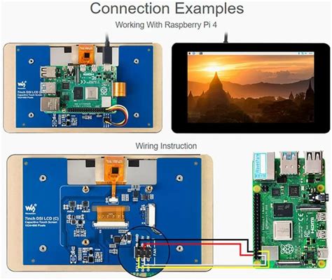 Inch Waveshare Capacitive Touch Display For Raspberry Pi DSI Interface X At Piece