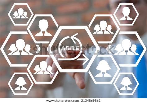 Concept Agile Agile Development Lifecycle Process Stock Photo 2134869861 Shutterstock